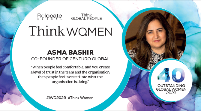Think Women’s 40 Outstanding Global Women 2023 - Asma Bashir, Centuro Global | Sectors ...